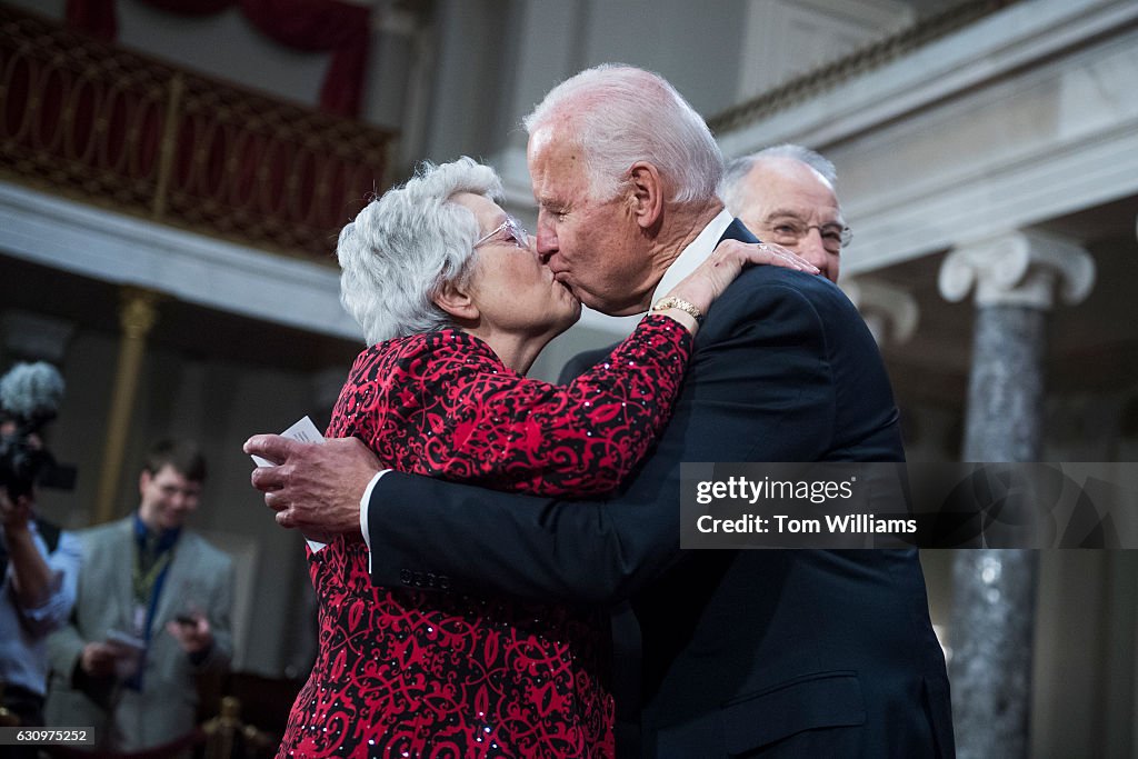 Vice President Joe Biden Greets Barbara Grassley The Wife Of Sen