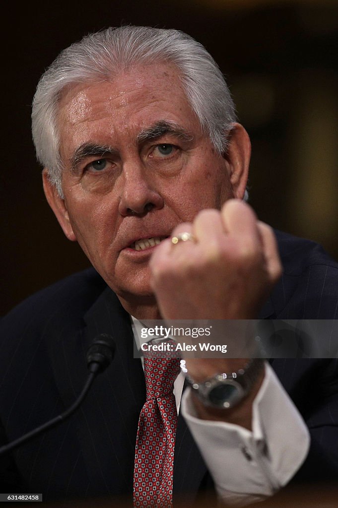 Former Exxonmobil Ceo Rex Tillerson U S President Elect Donald