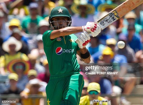 Pakistans Babar Azam Bats During The Third One Day International