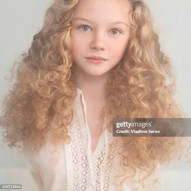 Curly Blonde Girl Photos And Premium High Res Pictures Getty Images