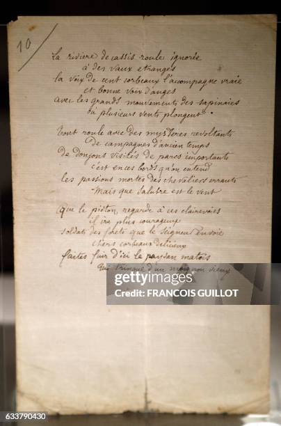 Manuscript Of Rimbaud Photos And Premium High Res Pictures Getty Images