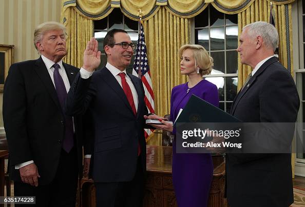 Former Investment Banker For Goldman Sachs Steven Mnuchin News Photo