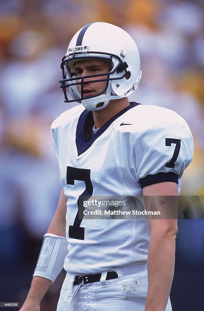 Zack Mills Of The Pennsylvania State Nittany Lions Watches The Action