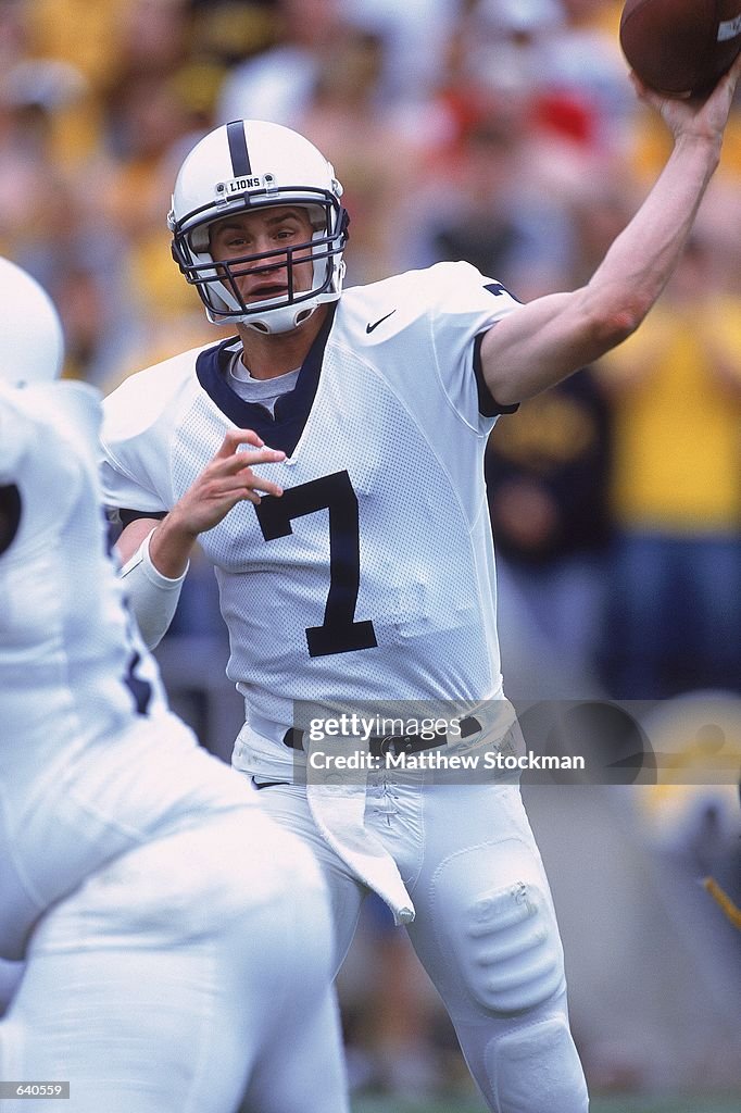 Zack Mills Of The Pennsylvania State Nittany Lions Throws The Ball