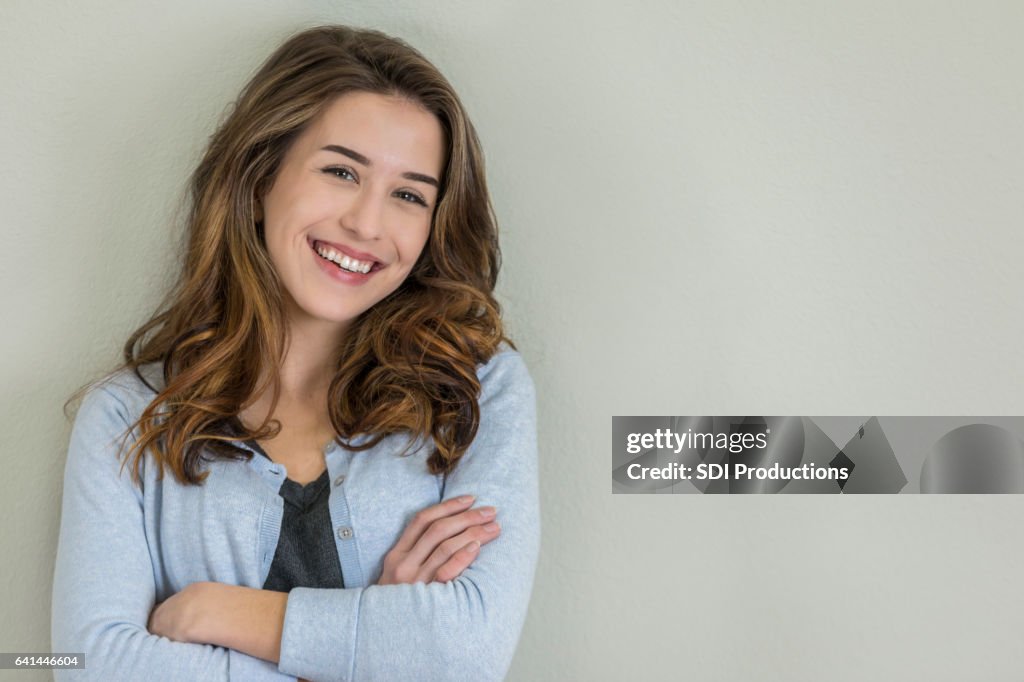 Cheerful Young Caucasian Woman High-Res Stock Photo - Getty Images Cheerful Young Caucasian Woman High-Res Stock Photo - Getty Images