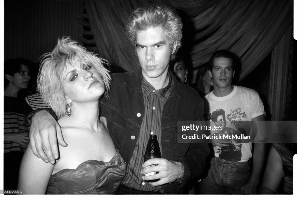 Courtney Love And Jim Jarmusch At The Sid And Nancy Film Party At The News Photo Getty Images