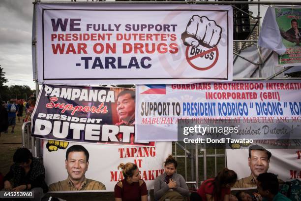 Supporters Of Philippine President Duterte Rally In Manila Photos And