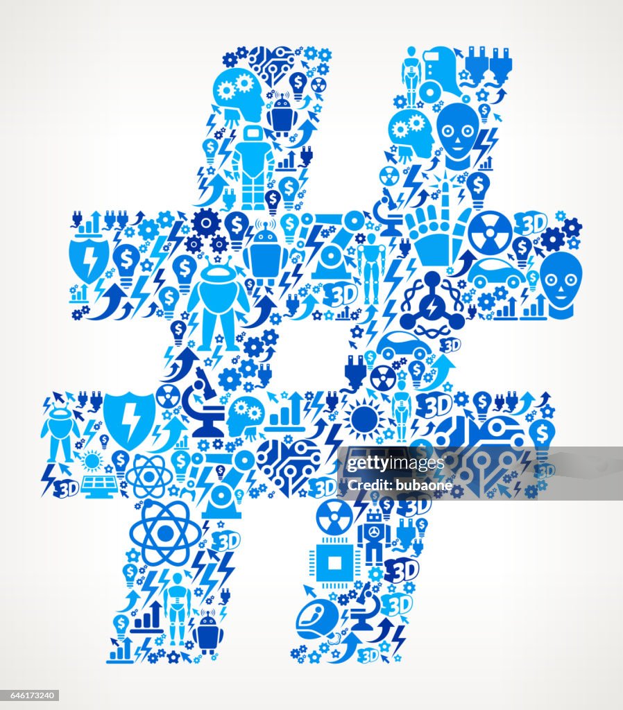 Number Robots And Robotics Automation Pattern High Res Vector Graphic 8204