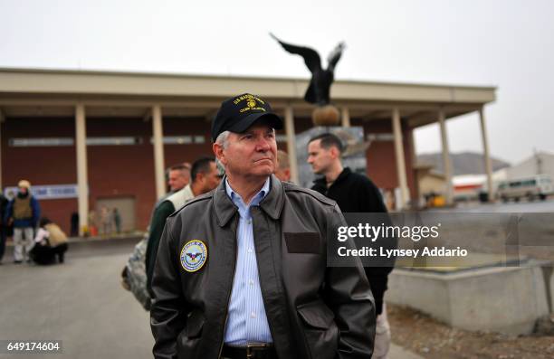 Defence Secretary Robert Gates Visits Afghanistan Photos And Premium