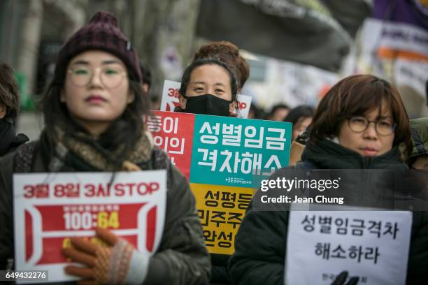 International Womens Day 2017 In Seoul Photos And Premium High Res Pictures Getty Images