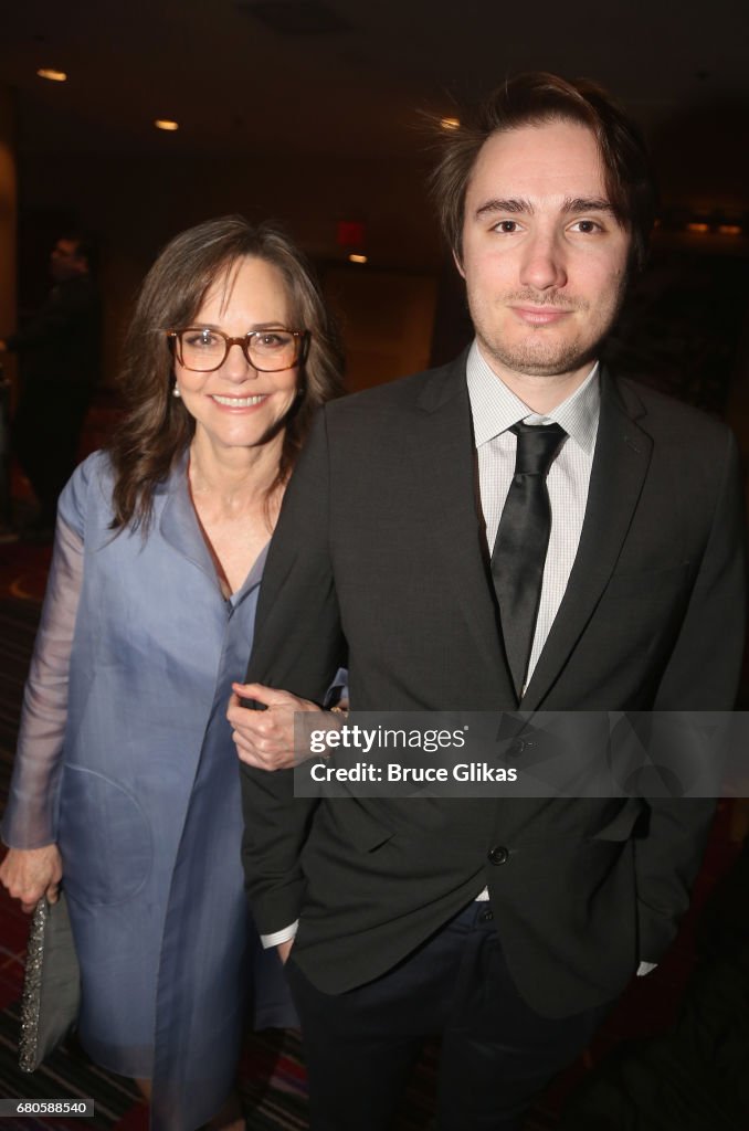 Sally Field And Son Samuel Greisman Pose At The The 2017 Actors Fund