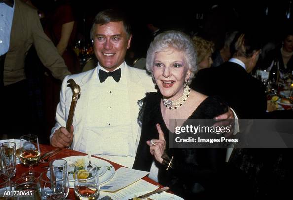 Larry Hagman And His Mom Mary Martin Circa 1982 In New York City News