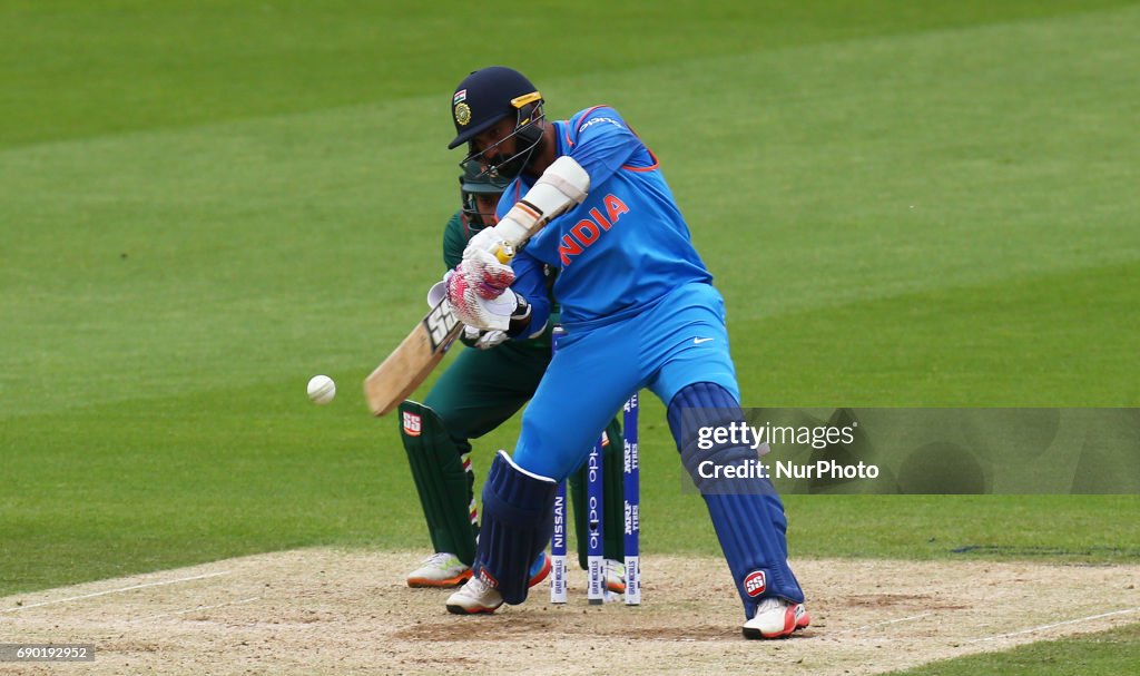 Dinesh Karthik Of India During The Icc Champions Trophy Warm Up Match