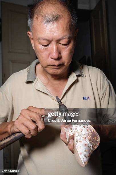 Bound Feet Shoe Foot Binding Photos And Premium High Res Pictures