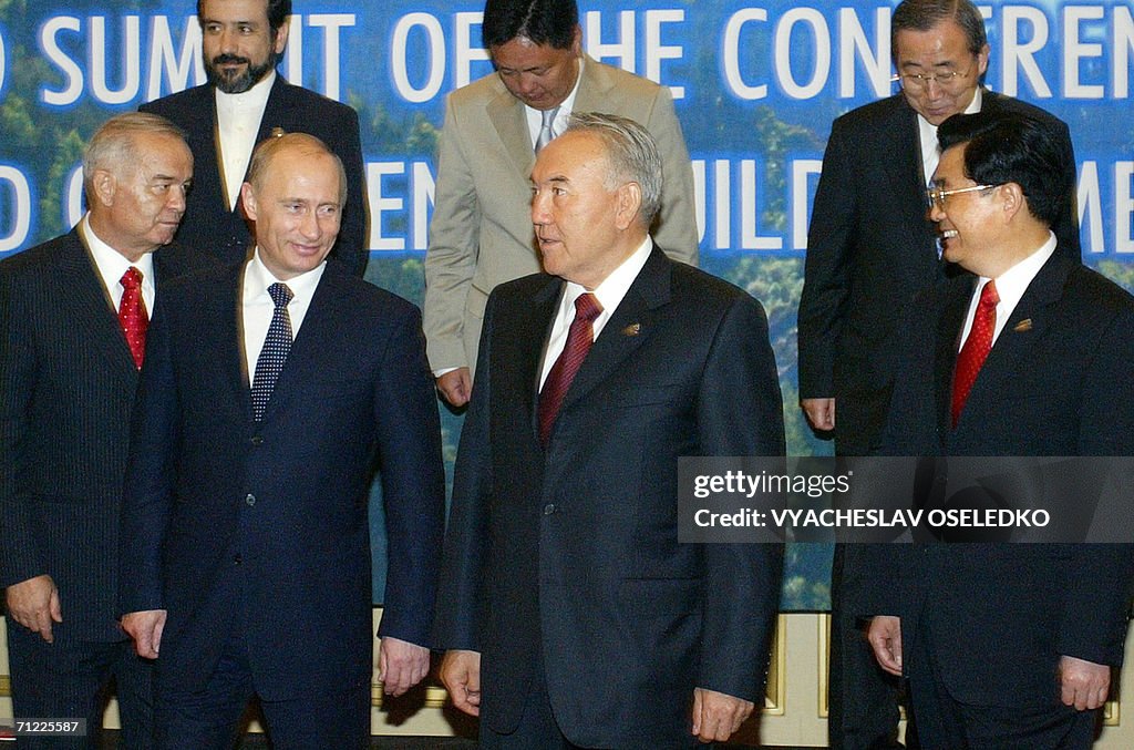 Uzbek President Islam Karimov Russian President Vladimir Putin