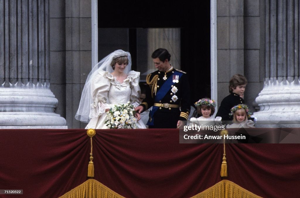 Prince Charles Prince Of Wales And Diana Princess Of Wales Wearing