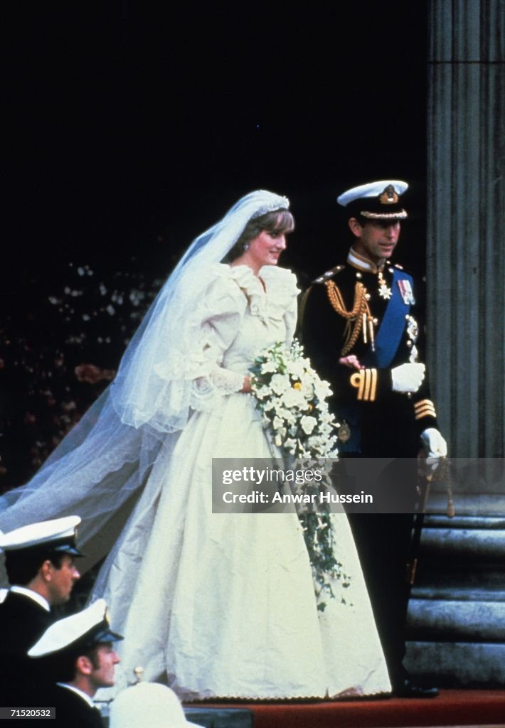 Prince Charles Prince Of Wales And Diana Princess Of Wales Wearing