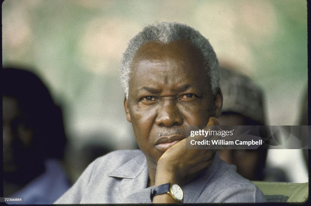 Tanzanian President Julius Nyerere At Ceremony In Zanzibar News Photo