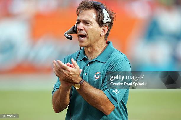 Nick Saban Dolphins Photos and Premium High Res Pictures - Getty Images Nick Saban Dolphins Photos and Premium High Res Pictures - Getty Images