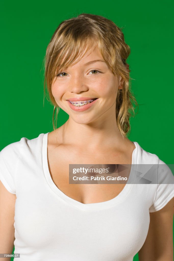 Teenage Girl Smiling Portrait High-Res Stock Photo - Getty Images Teenage Girl Smiling Portrait High-Res Stock Photo - Getty Images