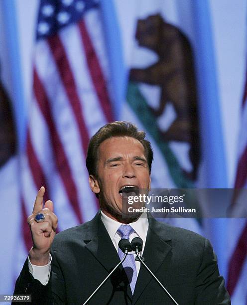 Arnold Schwarzenegger Is Inaugurated For A Second Term As Governor