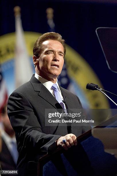 Arnold Schwarzenegger Is Inaugurated For A Second Term As Governor