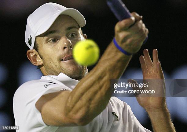 51 Australian Open Mens Singles Third Round Andy Roddick Vs Marat Safin Photos And High Res