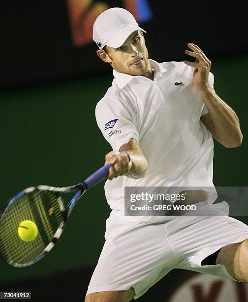 51 Australian Open Mens Singles Third Round Andy Roddick Vs Marat Safin Photos And High Res