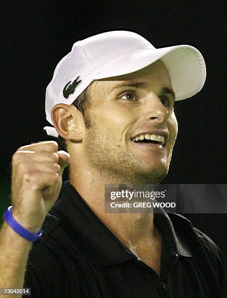 51 Australian Open Mens Singles Third Round Andy Roddick Vs Marat Safin Photos And High Res