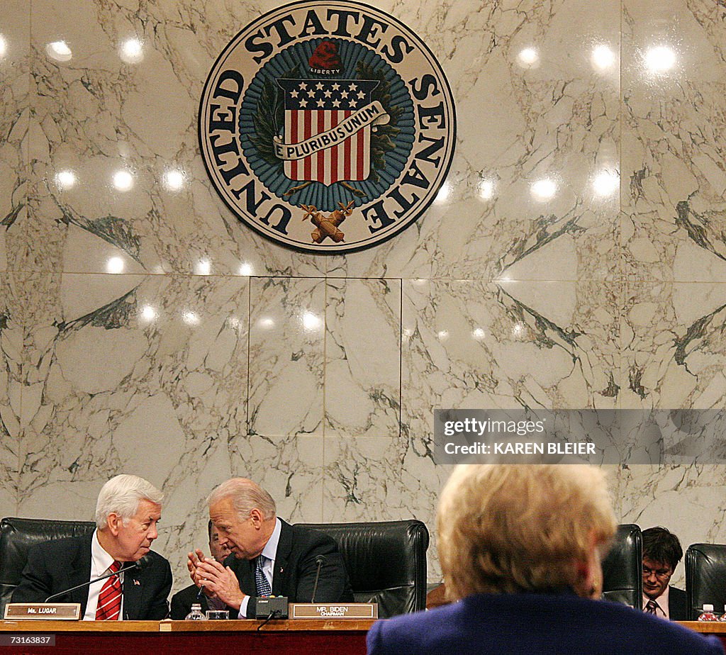 Us Senate Foreign Relations Committee Chairman Sen Joseph Biden