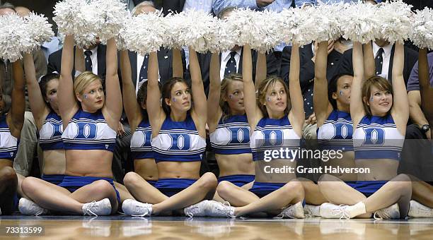 Duke University Cheerleading Photos And Premium High Res Pictures