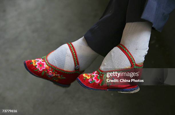 Chinese Women Bound Feet Photos And Premium High Res Pictures Getty
