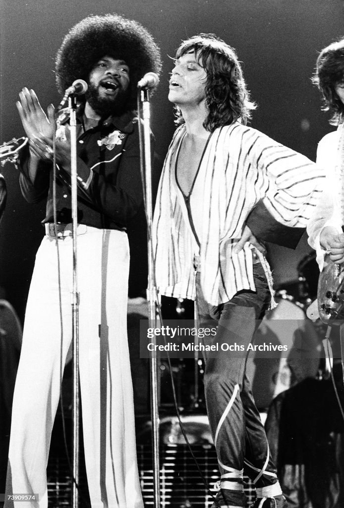 Pianist Billy Preston and singer Mick Jagger of the rock and roll ... Pianist Billy Preston and singer Mick Jagger of the rock and roll ...