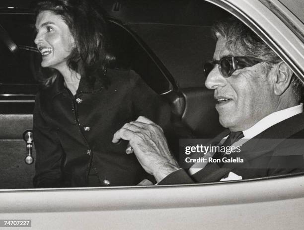 34 Jackie Kennedy Onassis And Aristotle Onassis At Jfk International