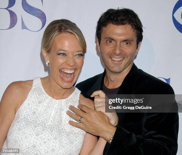 Actress Jeri Ryan And Husband Chef Christophe Eme Arrives At The Cbs News Photo Getty Images