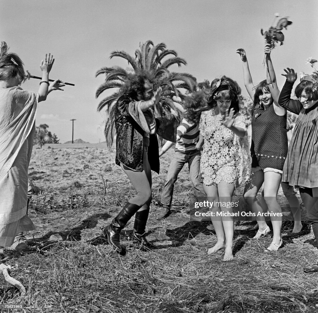 Hippies Or Freaks As They Prefer To Be Called Dance In An Open