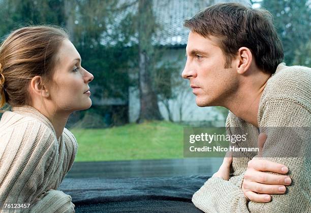 Couple Staring Eyes Photos And Premium High Res Pictures Getty Images