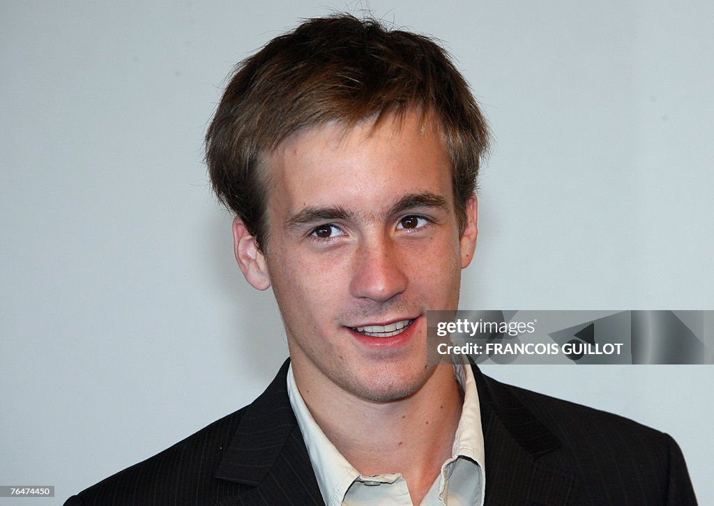 French actor Gregoire Leprince-Ringuet poses during a photocall after ... French actor Gregoire Leprince-Ringuet poses during a photocall after ...