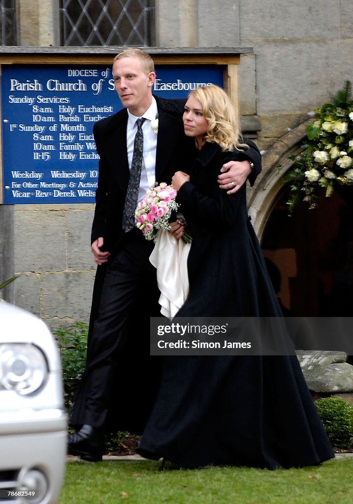 Billie Piper With Husband Laurence Fox Leave The Parish Church Of St News Photo Getty Images