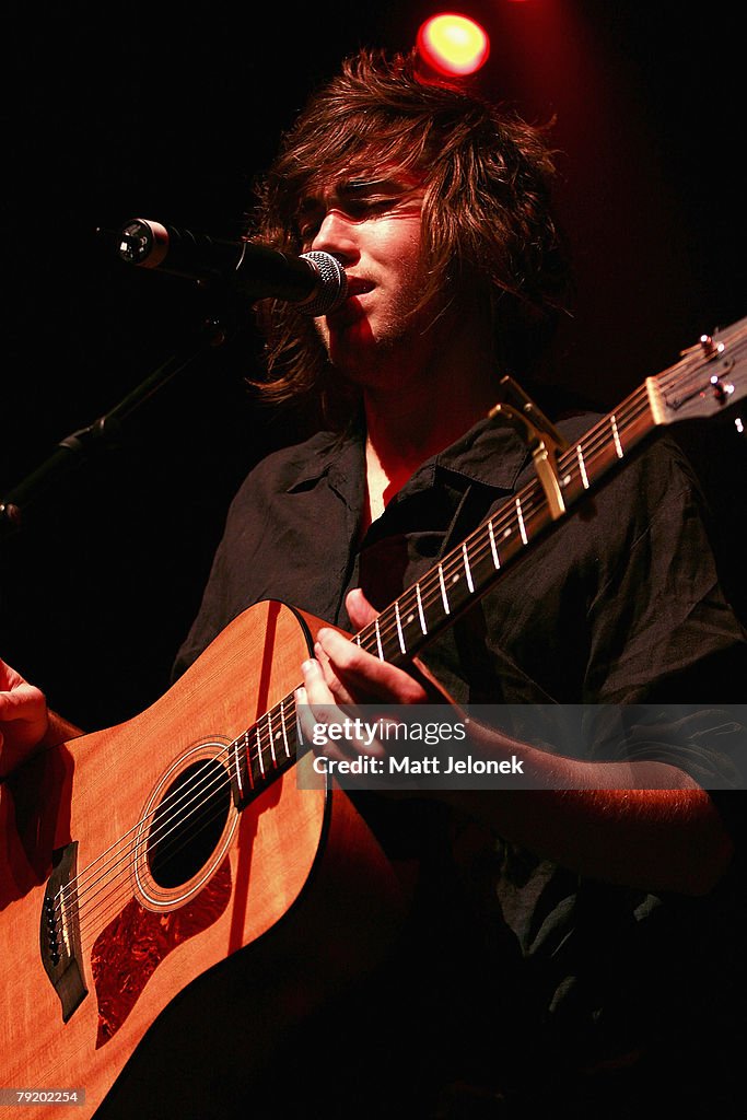 Australian Idol Runner Up Matt Corby Performs On Stage At The Perth
