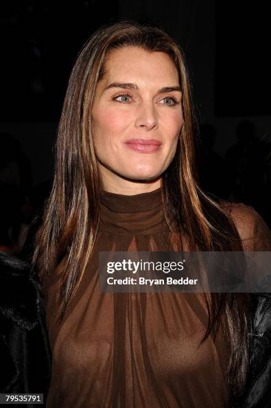 Actress Brooke Shields Ttends The Dennis Basso Fall 2008 Fashion Show