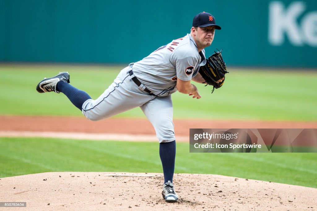 Detroit Tigers Starting Pitcher Jordan Zimmermann Delivers A Pitch To
