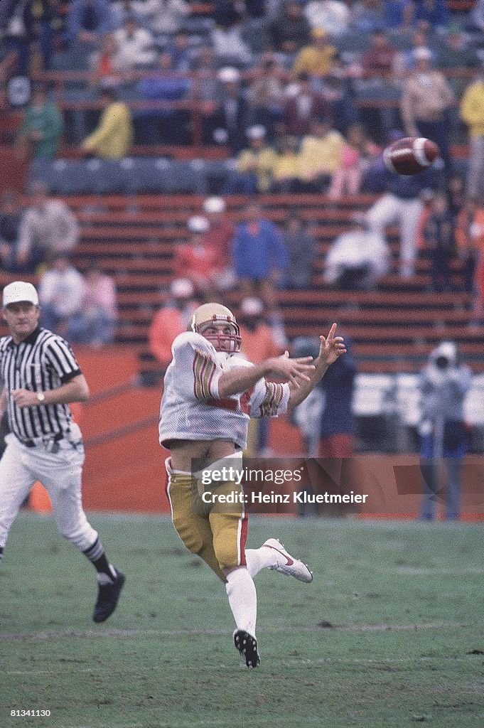 Boston College Qb Doug Flutie In Action Making Pass Vs Miami Miami