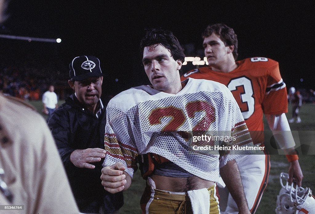 Boston College Qb Doug Flutie Victorious With Official After Throwing