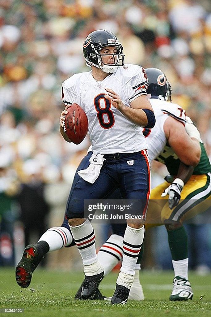 Chicago Bears Qb Rex Grossman In Action Vs Green Bay Packers Green News Photo Getty Images