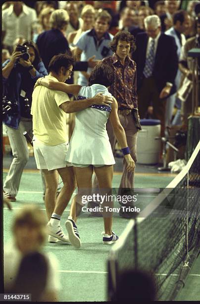 Battle Of The Tennis Court Photos And Premium High Res Pictures Getty
