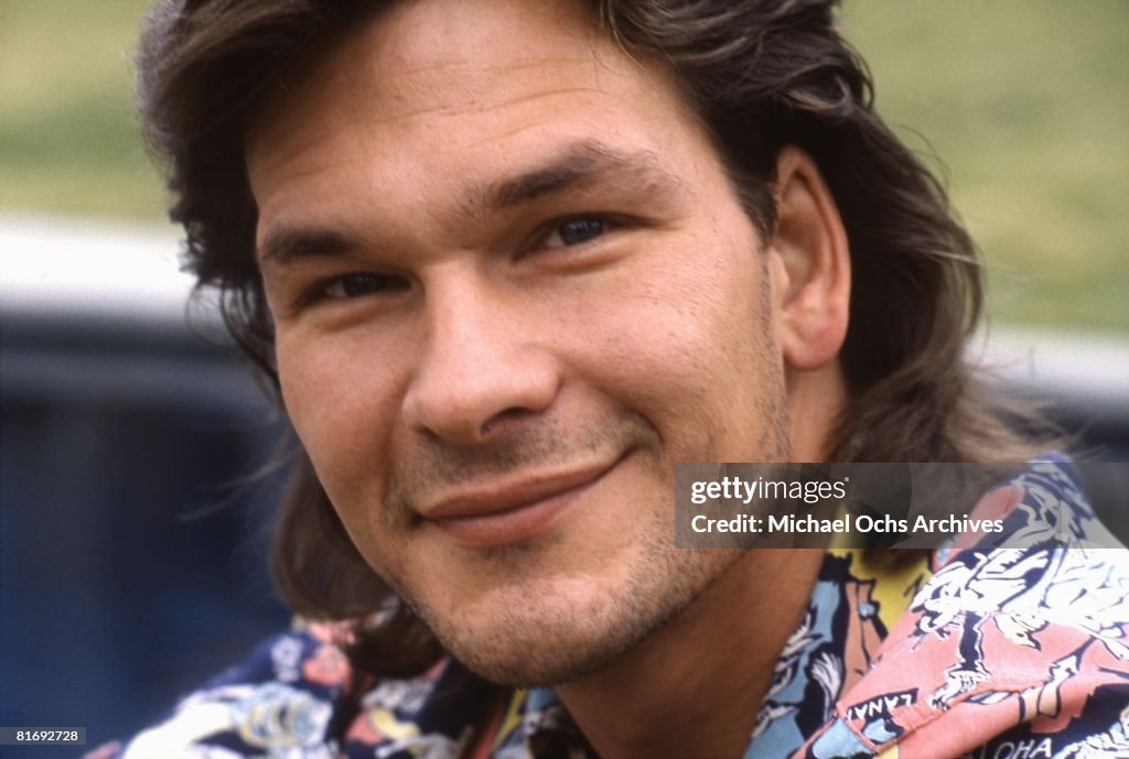 Actor And Dancer Patrick Swayze Poses For A Portrait At Home In 1987