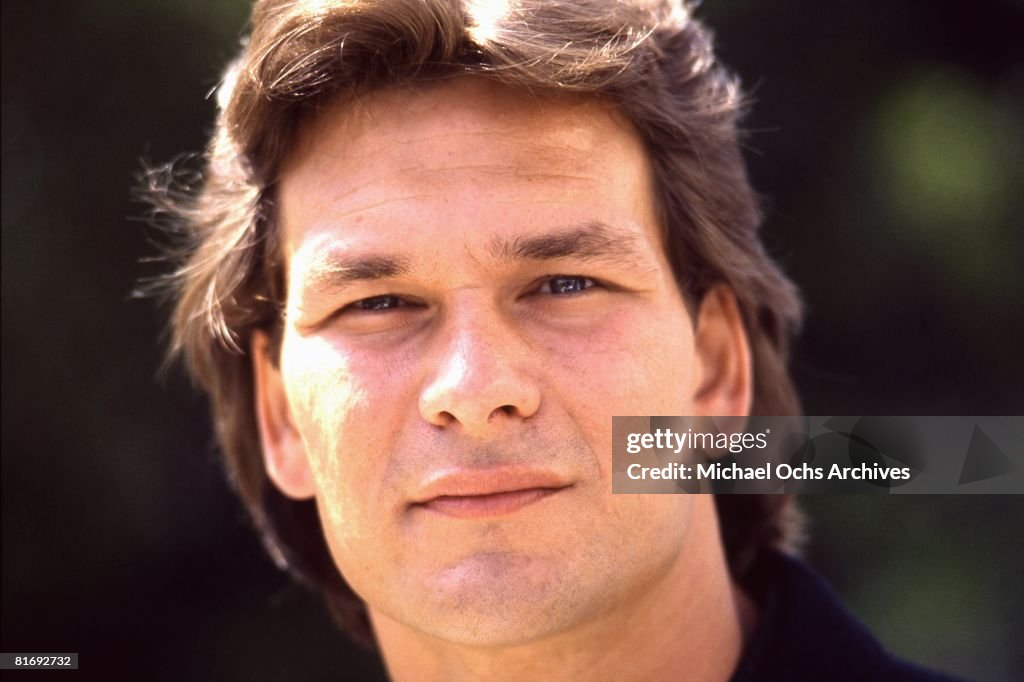 Actor And Dancer Patrick Swayze Poses For A Portrait At Home In 1987