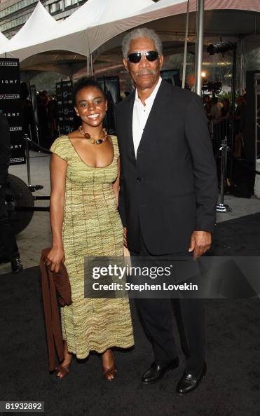 Actor Morgan Freeman And Granddaughter Alexis Attend The World News