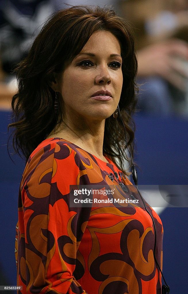 Kelli Finglass, director of the Dallas Cowboys Cheerleaders during a ... Kelli Finglass, director of the Dallas Cowboys Cheerleaders during a ...